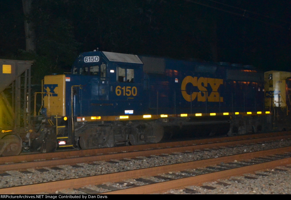 CSX GP38-2S 6150 trails on Q409-30